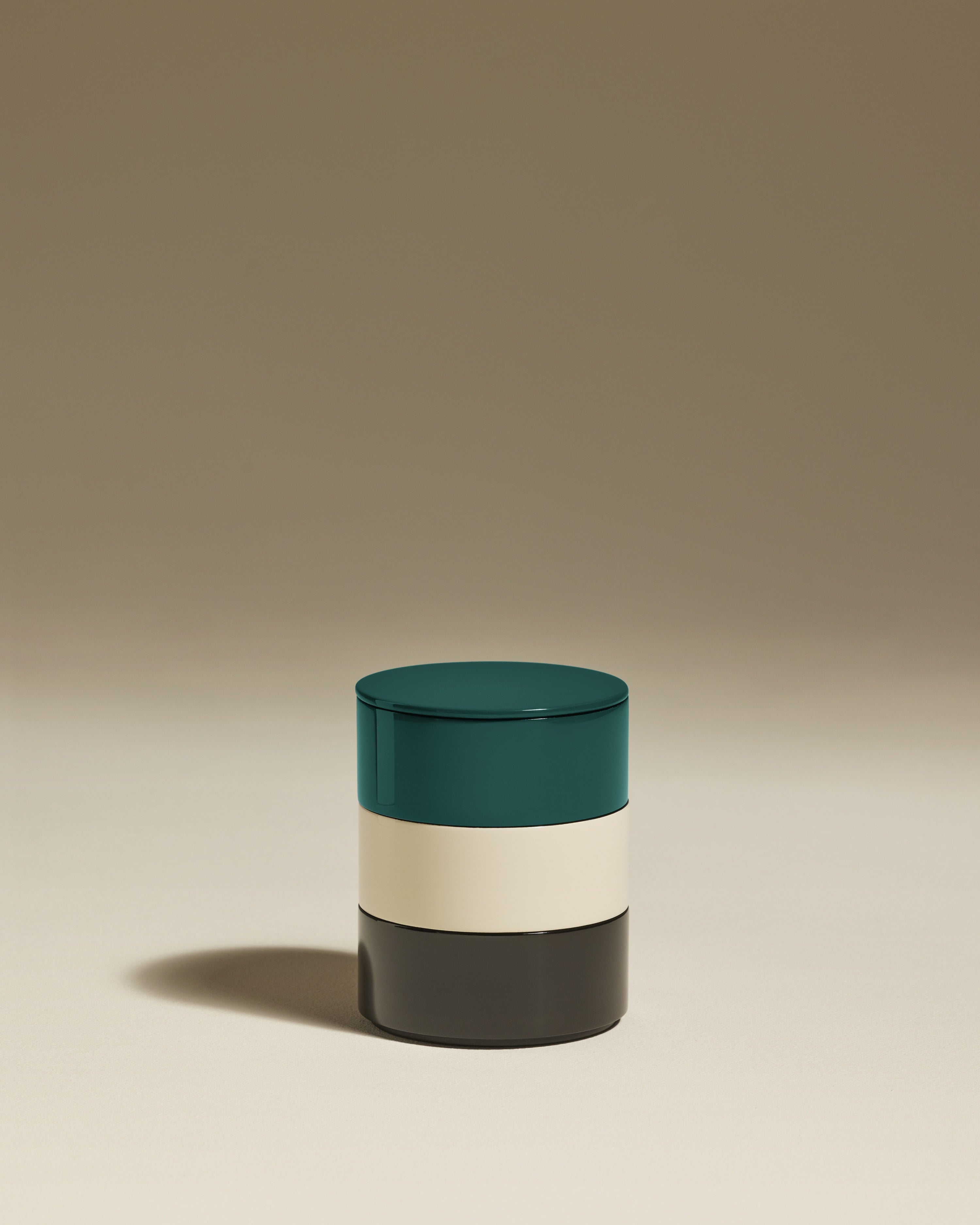 Round jewelry box Totem Sarah Blue Design | Maison Sarah Lavoine