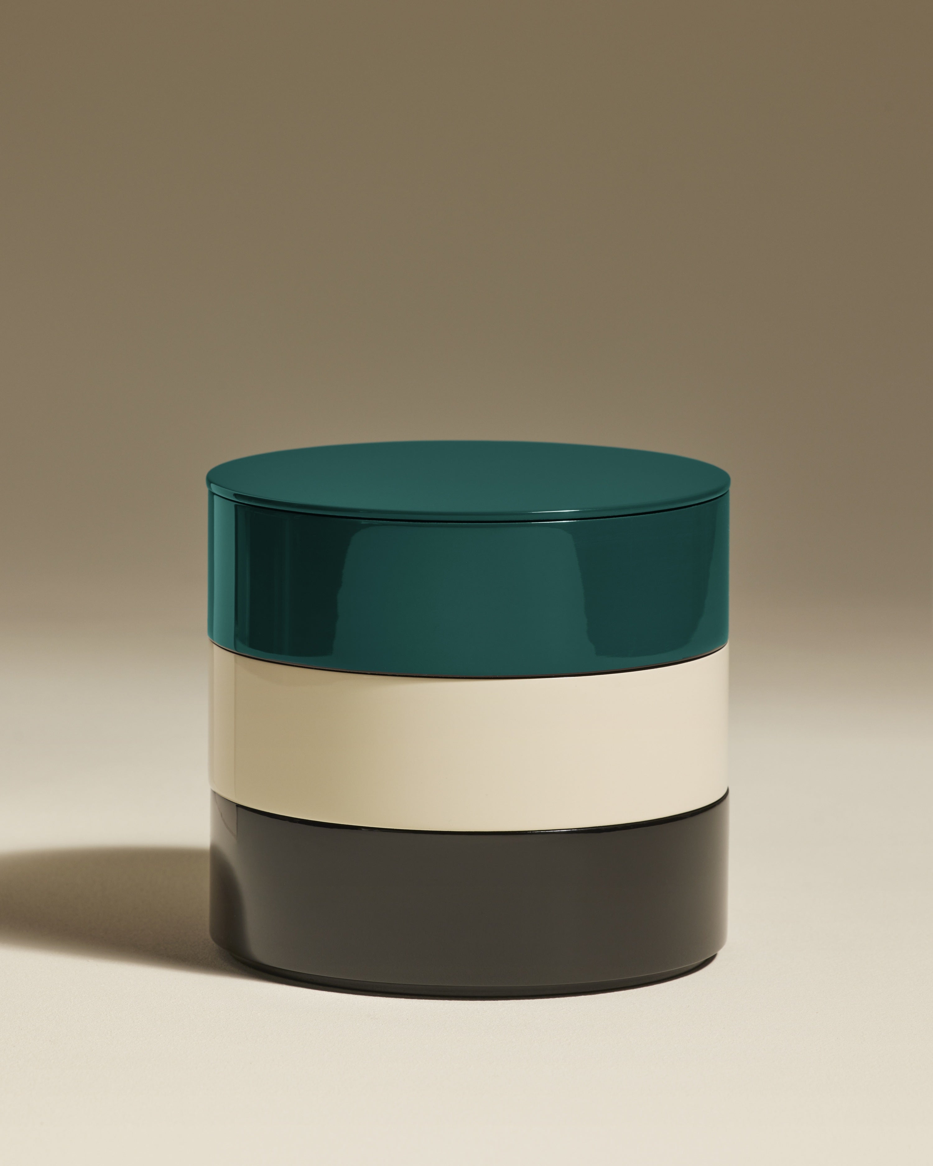 Round jewelry box Totem Sarah Blue Design | Maison Sarah Lavoine