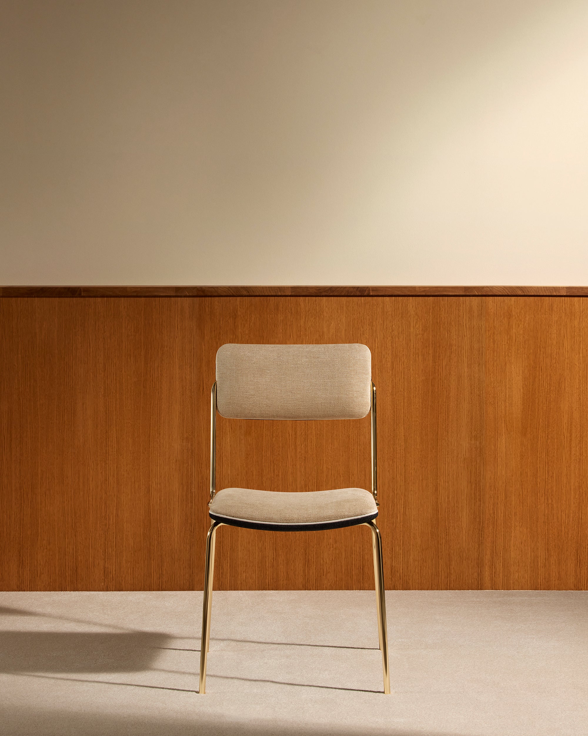 Chaise Double Jeu Lin / Or en Coton | Maison Sarah Lavoine
