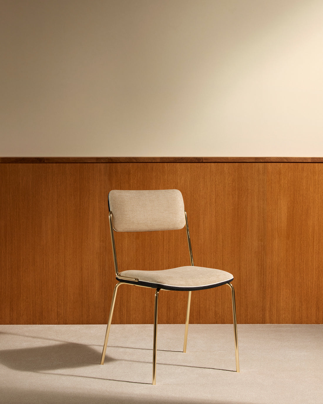 Leinen / Gold Chair Double Jeu Cotton | Maison Sarah Lavoine